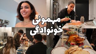 Thanksgiving vlog | تو خونم مهمونی گرفتم