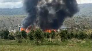 LIVE:  Large fire at Searsmont, Maine, lumber mill after explosion