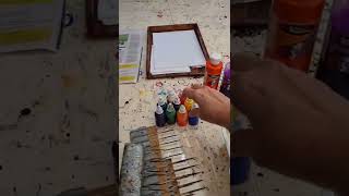 Basic set up equipment for paper marbling