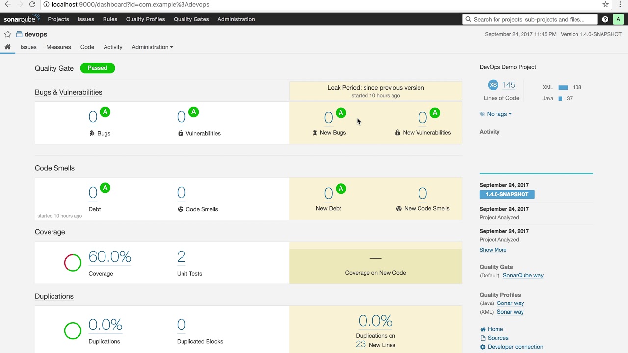 1006 Sonarqube Results Overview Youtube