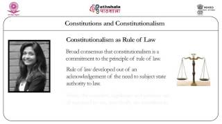 Constitutions and constitutionalism (Law)