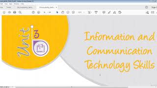 ICT   Basic Computer Operations