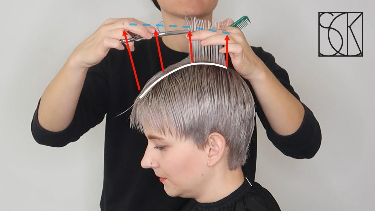 Pixie Haircut Tutorial With Cutting Graphic By Sanja Karasman Youtube
