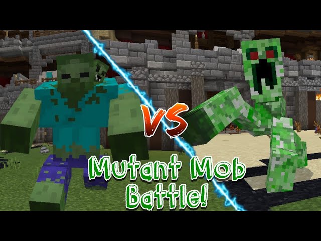 Mutant Creeper Vs Mutant Zombie Mutant Creatures Mod V1 3 Official