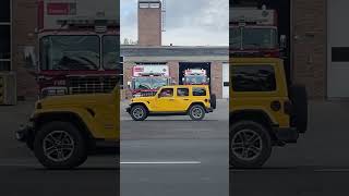 **SIRENS/AIR HORN** Calgary Engine & Hazmat 17 Showing Some Love As They Leave Quarters | CFD