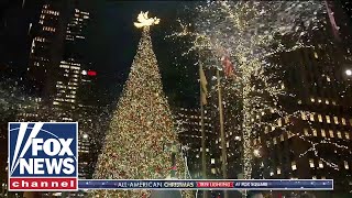 Santa and friends light All-American Christmas Tree at FOX Square