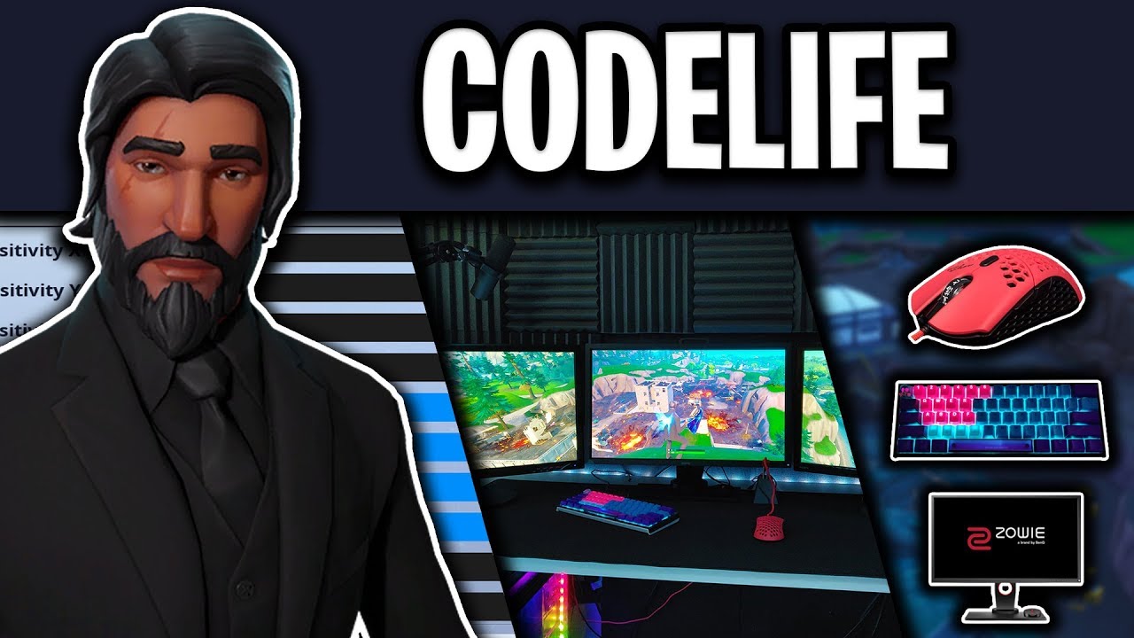 Codelife Fortnite Settings Keybinds And Setup 100k Special Youtube