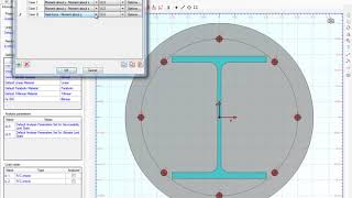 Creation of interaction diagram for a composite cross section of a column