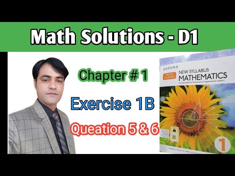 Exercise 1b Question 5 6 Ii Oxford New Syllabus Math Updated Edition