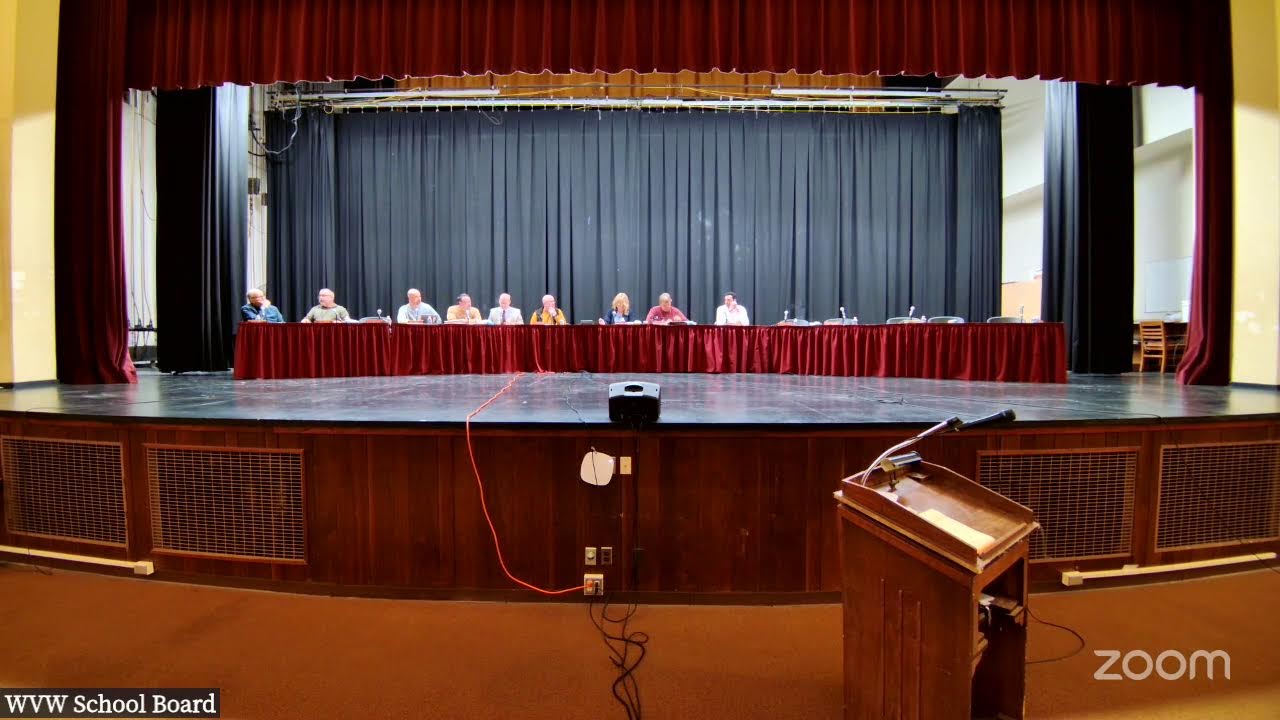 Wvwsd School Board Work Session 1 8 2025 Youtube