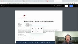 How To Generate A Pre-Approval Letter