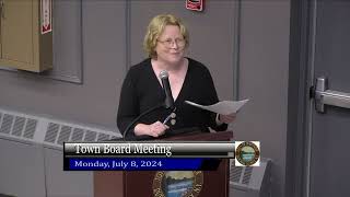 Town Board Meeting 7-8-24