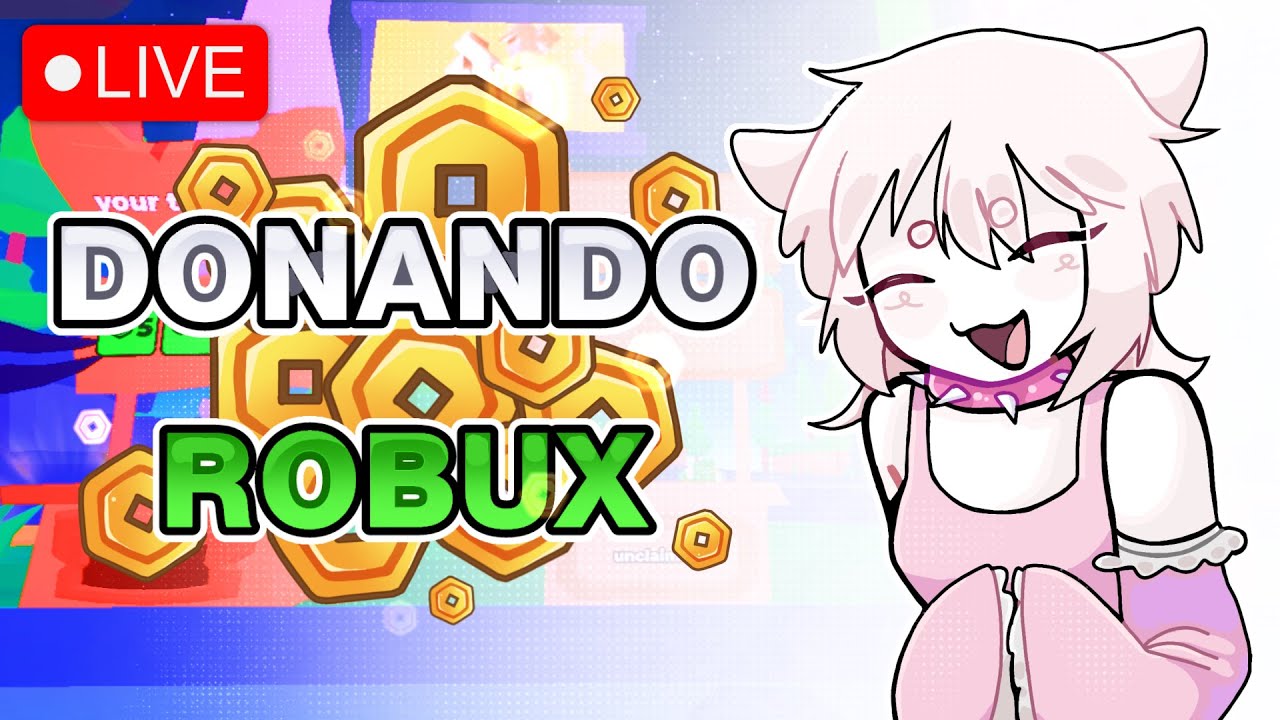 Donando Robux En Directo Pls Donate Youtube