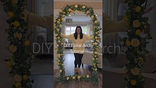 Diy Floral Arch #weddingdecorations #floralarrangement #weddingdecorideas #floralartistry