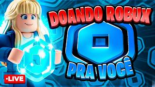 LIVE ROBLOX AO VIVO DOANDO ROBUX GRÁTIS 🎁 COMO GANHAR ROBUX DE GRAÇA? 🎁 ROBUX 2026 ROBLOX