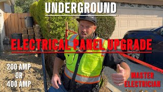 Electrical Panel Upgrade San Diego | BEST 200 or 400 AMP Underground Tutorial | Master Electrician