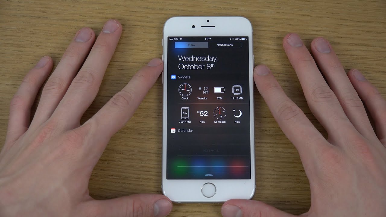 Iphone 6 Ios 8 Vidgets Widget Review Youtube