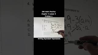 Writing Equivalent Expressions Problem 4  #mathtutor #mathteacher #trending #mathcourse #mathlesson