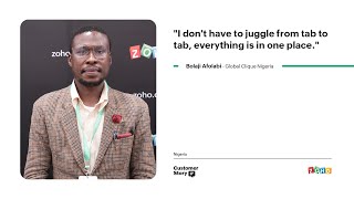 Boosting Productivity with Zoho Workplace: A Testimonial from Global Clinique Nigeria