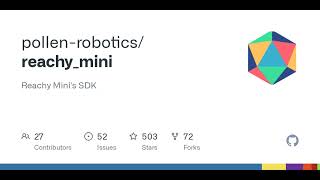GitHub - pollen-robotics/reachy_mini: Reachy Mini’s SDK