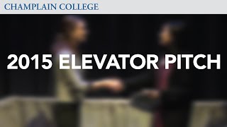 2015 Elevator Pitch Competition | Champlain College