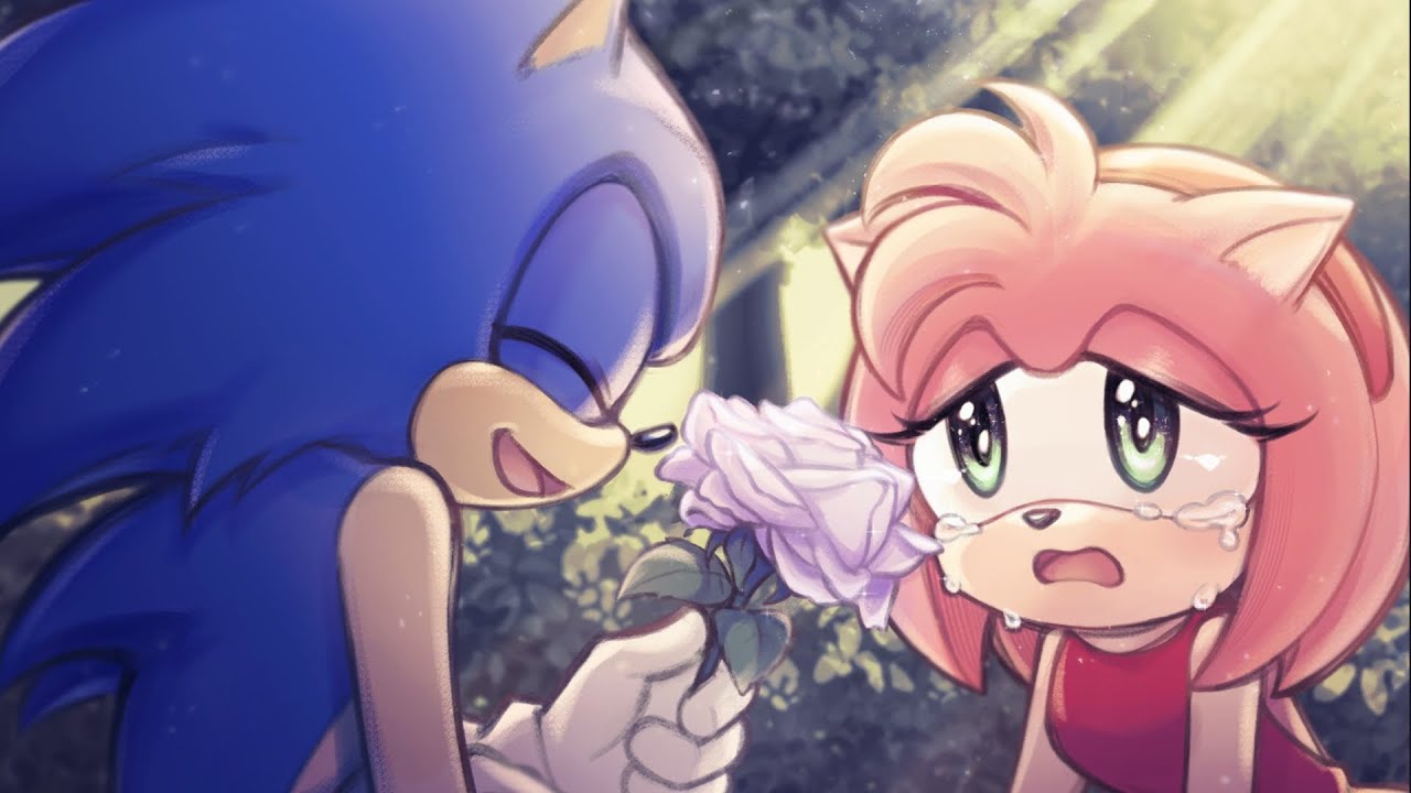 Sonic Gives A Rose To Amy Rose Sonic Comic Dub Youtube