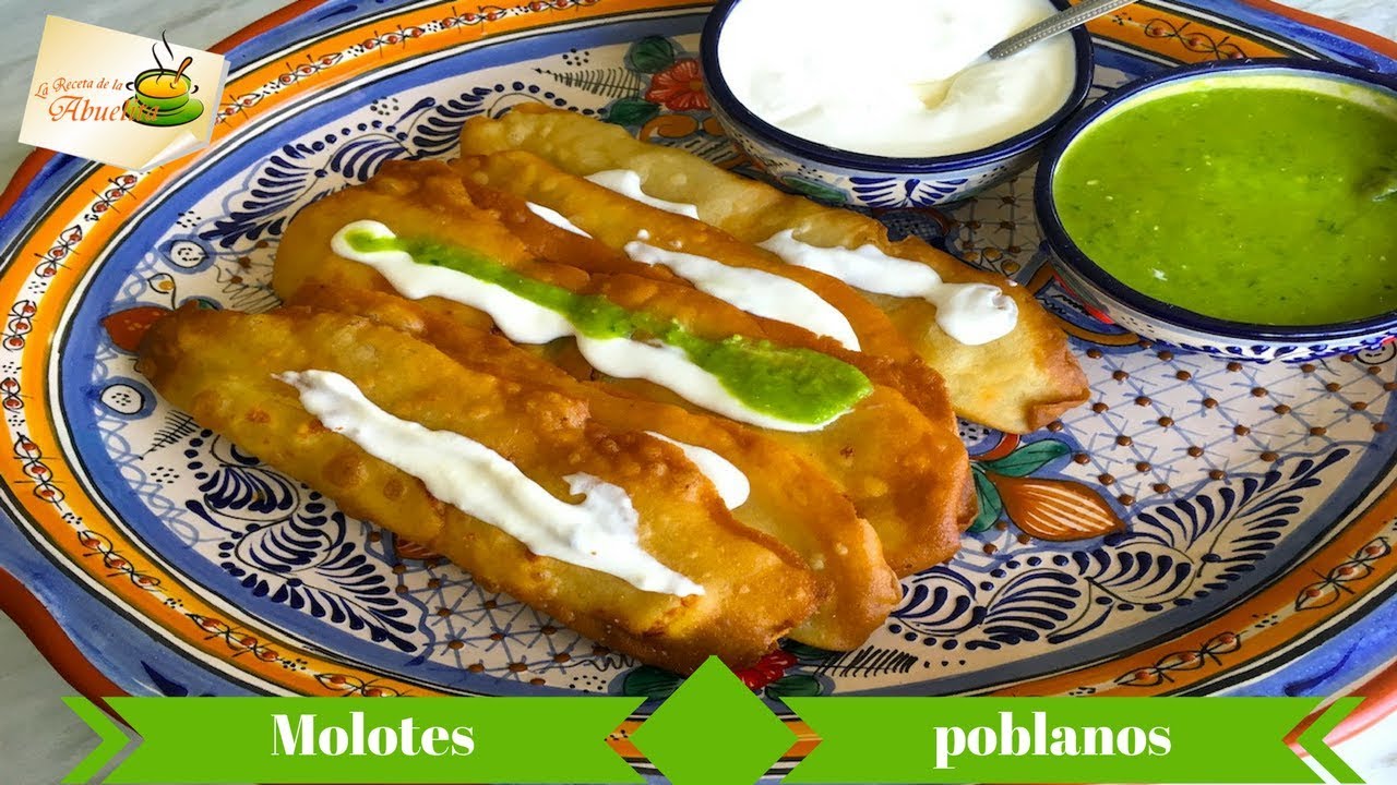 Molotes Poblanos Receta Facil Youtuberandom