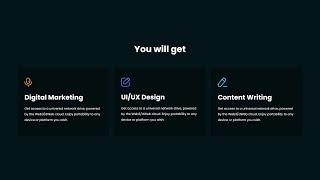 Responsive Our Services Section Using HTML CSS & Bootstrap | HTML CSS Bootstrap Service Section