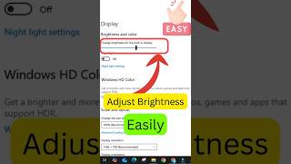 Change Brightness in Windows 10 Fast!