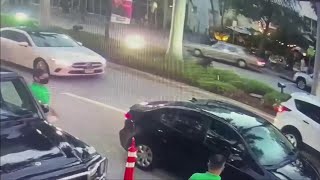 Surveillance video shows horrifying deadly crash outside Miami Beach restaurant