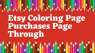 page through of Etsy Coloring Pages