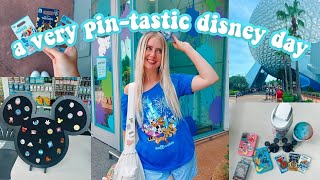 A Very Pin-Tastic Disney Day! 🥰 *new pin drops, exploring the boards, & trading with pals!*