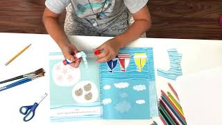 Scissors skills practice workbook for preschoolers