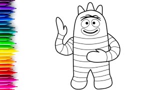 Yo Gabba Gabba Drawing Painting & Coloring For Kids and Toddlers_ Child Art | Yo Gabba Gabba
