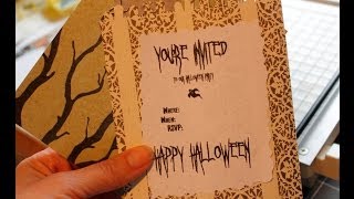 Easy Halloween Invitations your kids can make without you