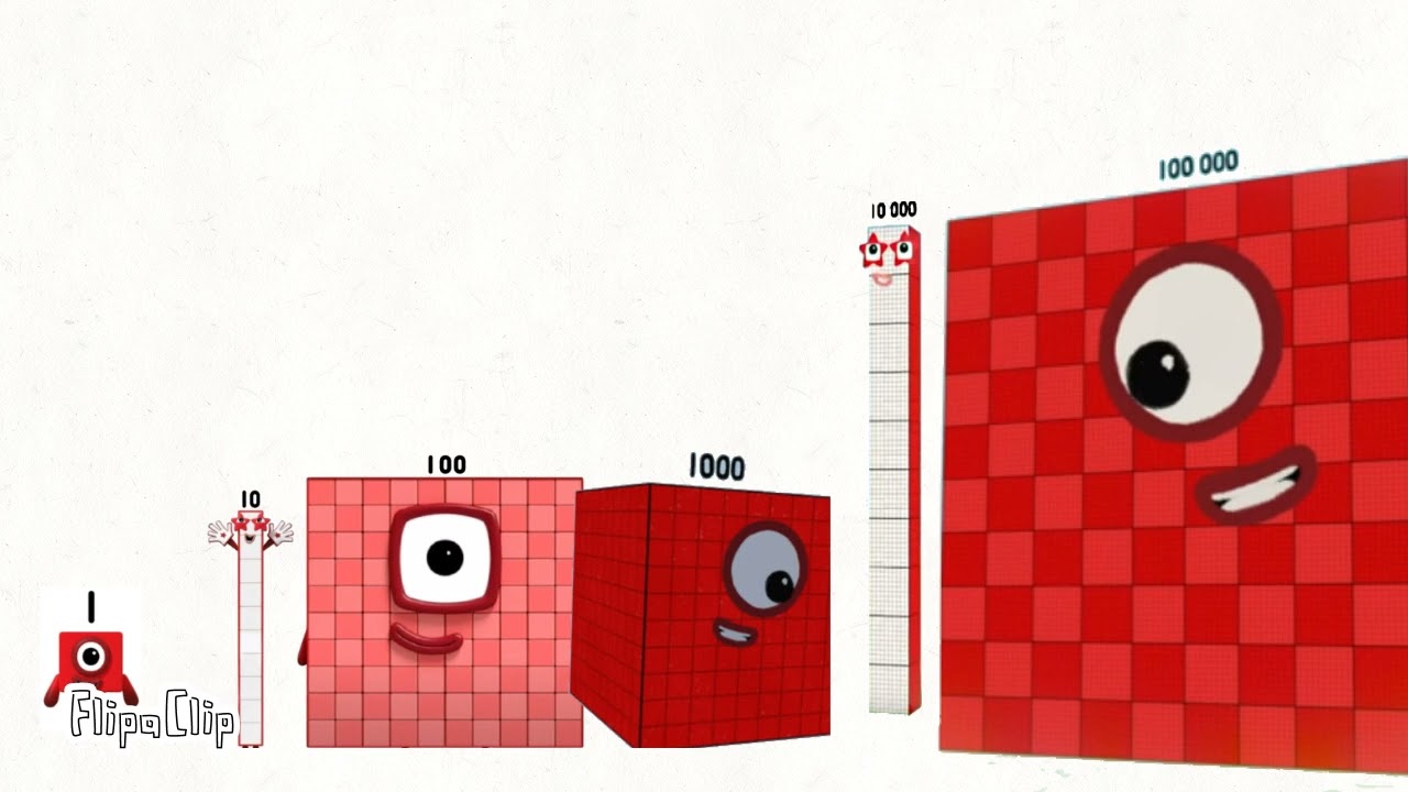 Numberblocks Roblox 10000 Numberblocks 100 1000