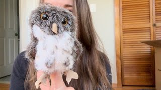 Folkmanis Mini Spotted Owl Finger Puppet Review #ad #amazoninfluencer