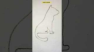 how to draw tiger by one line art | drawing for beginners | #shorts #drawing #art