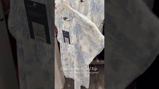 Lightweight floral top with a flutter sleeve!