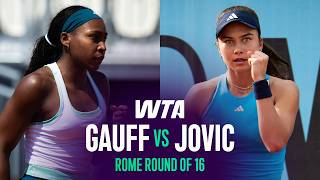 Coco Gauff gegen Iva Jovic | Achtelfinale der WTA-Weltmeisterschaft 2026 in Rom | Highlights des ...