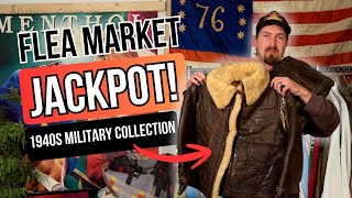 This Flea Market had an INSANE 1940s Military Collection 
