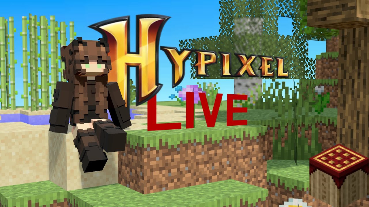 Playing Hypixel Skyblock Live Skyblock Youtube