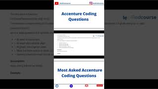 Accenture Coding Questions #accenture