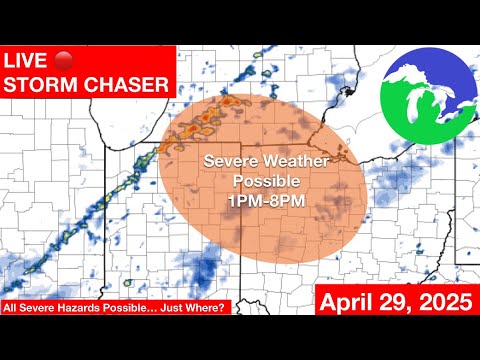 Live Storm Chaser Severe Weather Possible In Northwest Ohio Youtube