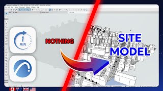 Archicad - Import a 3D DXF Terrain and Buildings from TopoExport