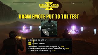 The Draw Emote is Strong! - Helldivers 2
