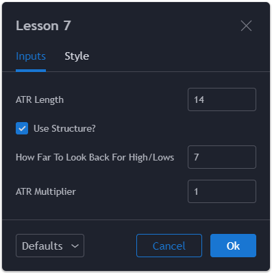 Pine Script – Lesson 7: How To Create ATR Trailing Stop – Zen & The Art of Trading