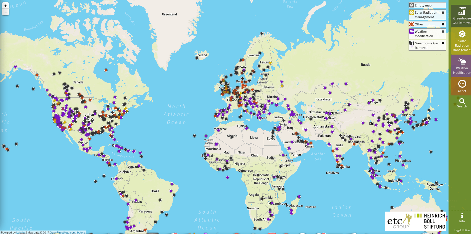 Geoengineering Map – Zero Geoengineering