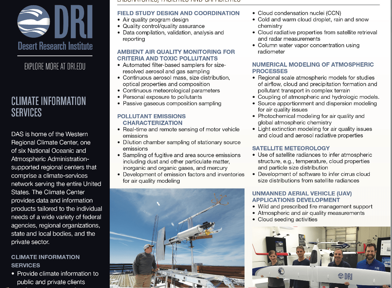 Desert Research Institute – Zero Geoengineering