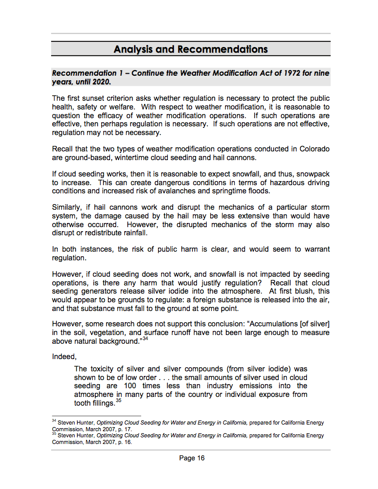 2010 Sunset Review- Weather Modification Act of 1972 – Colorado – Zero ...